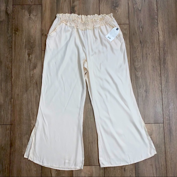 Jolt | Pants & Jumpsuits | Jolt Boho Wide Leg Slit Pants | Poshmark